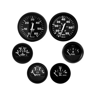 Marine Gauge Sets | Stainless Steel, Aluminum & Chrome Sets for Boats ...