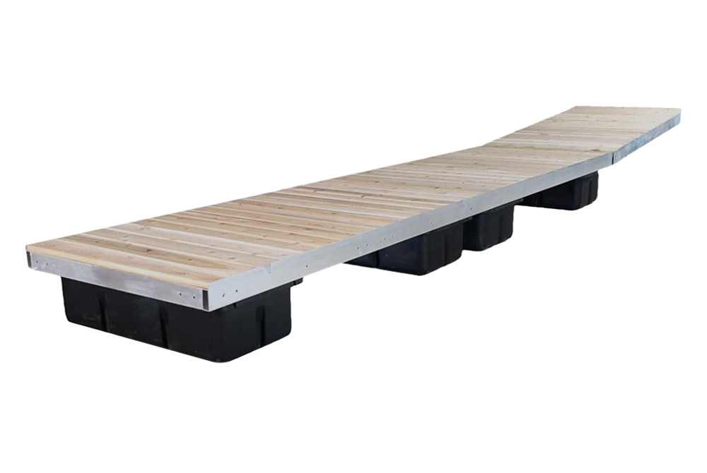 Patriot Docks® 10580 - 24' L x 4' W Low Profile Floating Dock with ...
