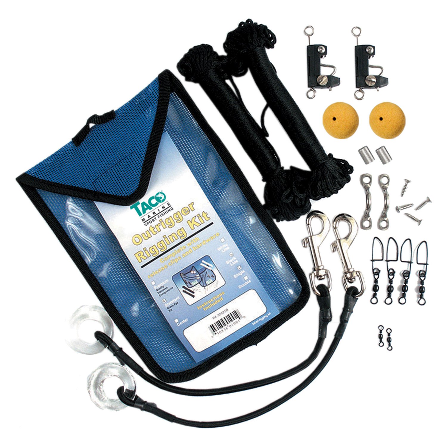 TACO® RK-0001SB - Standard 100' L Black Rigging Kit - BOATiD.com