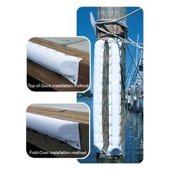 Dock Post Bumpers | Vertical, Removable | PVC, Vinyl - BOATiD.com