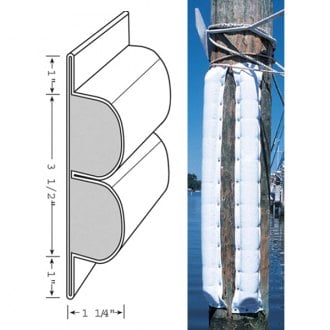 Dock Post Bumpers | Vertical, Removable | PVC, Vinyl - BOATiD.com